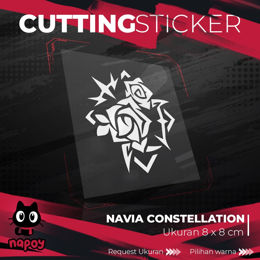 Jual Cutting Sticker Genshin Impact Navia Constellation | Shopee Indonesia