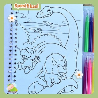 Jual MOMOGII Buku DIY Mewarnai Magic Scratch Painting Buku Mewarnai ...