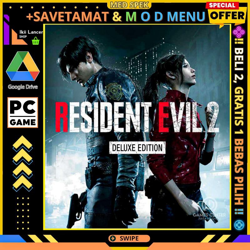 Jual Resident Evil 2 2019 Deluxe Edition - PC LAPTOP GAMES - CARA INSTALL MUDAH! | Shopee Indonesia