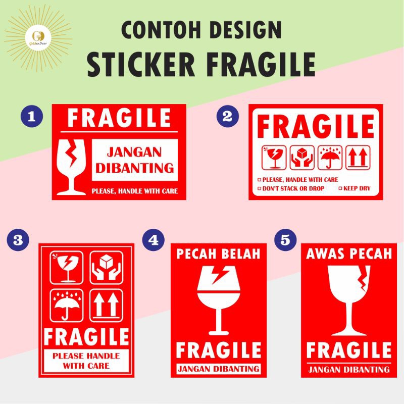 Jual Sticker FRAGILE/ Stiker Pecah Belah | Shopee Indonesia