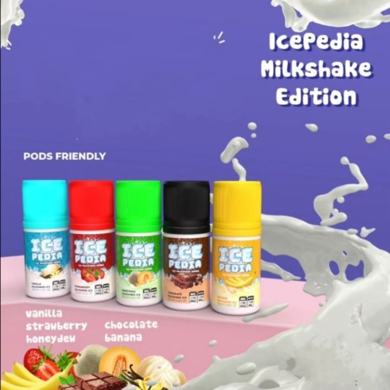 Jual ICE PEDIA MILK SHAKE SERIES BY MAJAPAHIT PODS FRIENDLY 15MG 30MG ...
