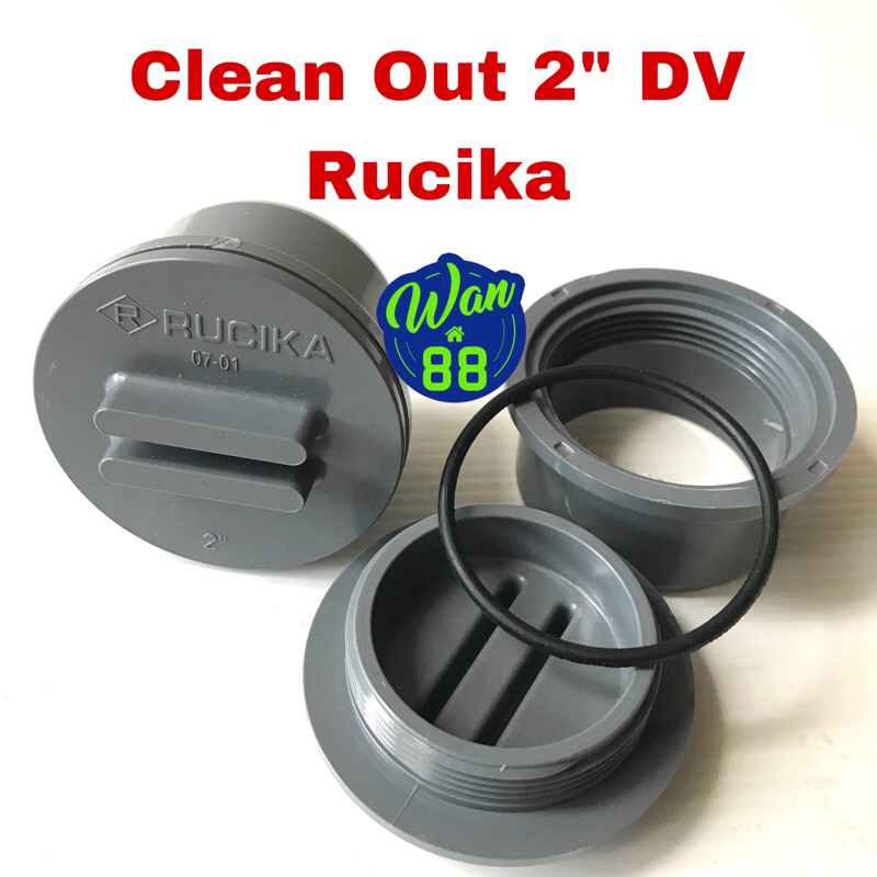 Jual Clean Out /Tutup Pipa PVC 2” DV Rucika harga per 1 pc | Shopee ...