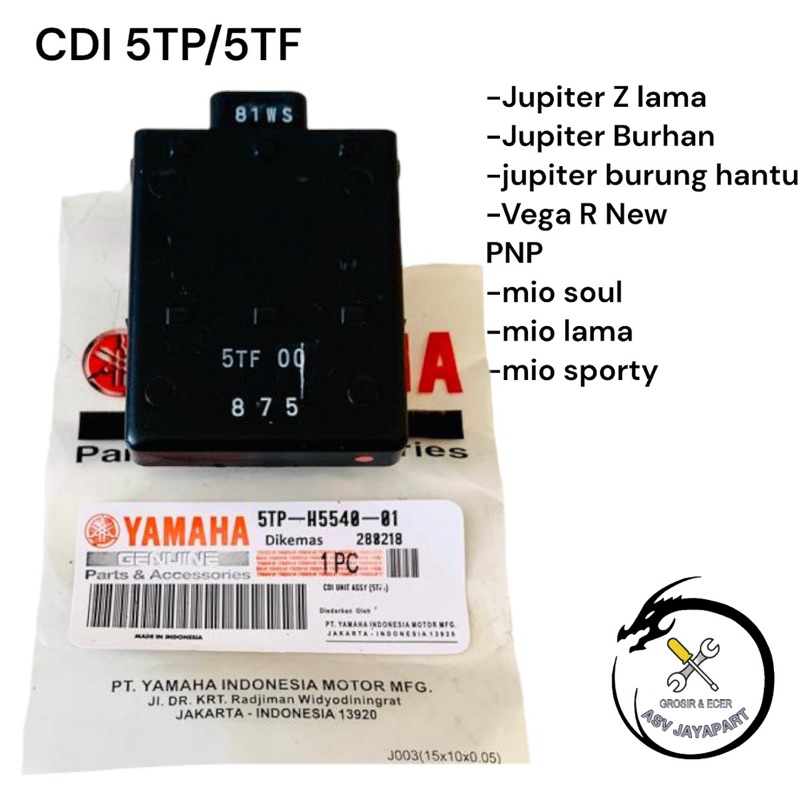 Jual CDI 5TP/5TF Jupiter Z lama-burhan-jup burung hantu-VEGA R New-mio ...