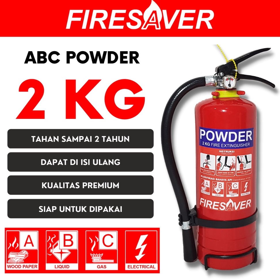 Jual ART V9K APAR 2 kg ABC Powder Alat Pemadam Api Ringan | Shopee ...