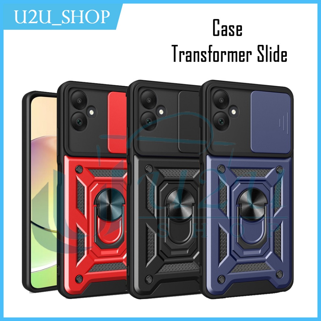 Jual Case Armor Ring Transformer Slide Xiaomi Redmi 14c 13 4g Redmi ...