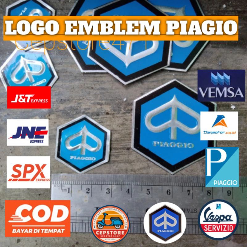 Jual emblem logo Chung untuk stang dan dasi Vespa super sprint | Shopee ...