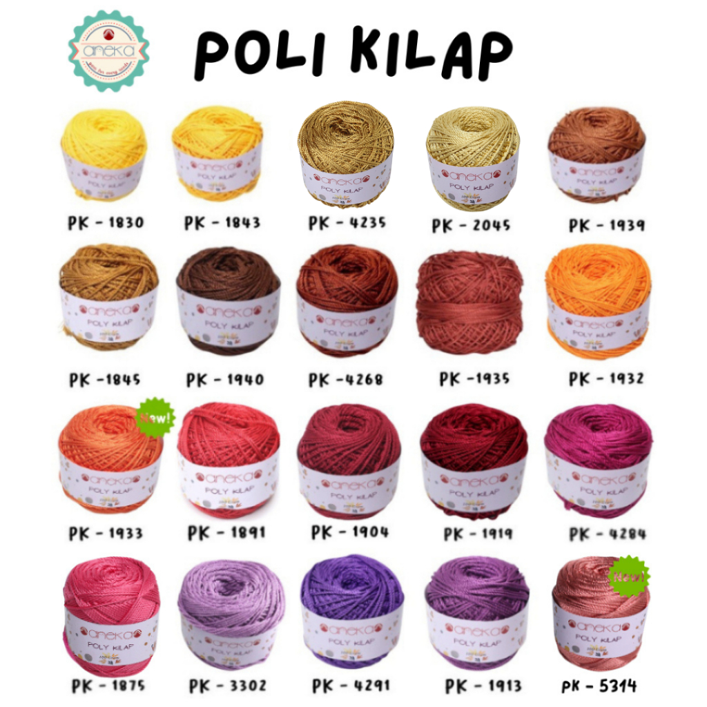 Jual KATALOG - PREMIUM Benang Rajut Polyester/ Poliester / Poli Poly ...