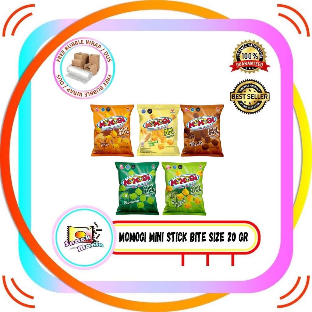 Jual Momogi Mini Stick Bite Size Coklat Keju Jagung Bakar Rumput Laut Cocopandan ~ 20 gr ...