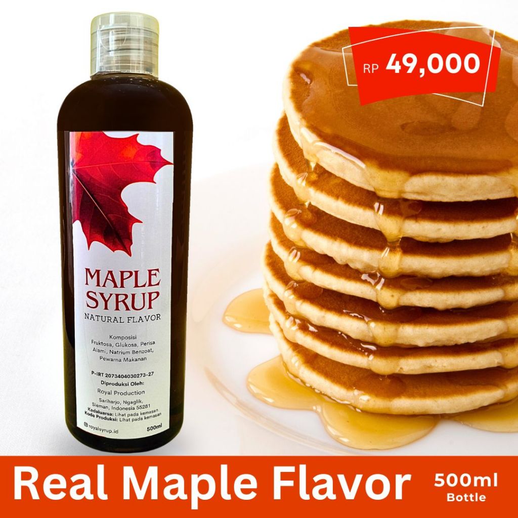 Jual Maple Pancake Syrup made with Real Maple Flavoring - 500ml ...