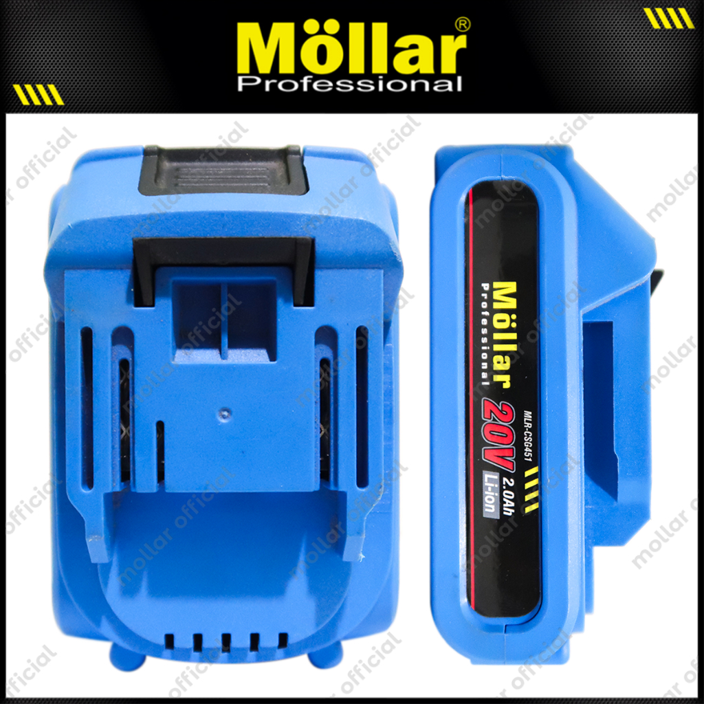 Jual MOLLAR Baterai 20V 2.0A Li-Ion Mesin Cordless Power Tools Battery ...