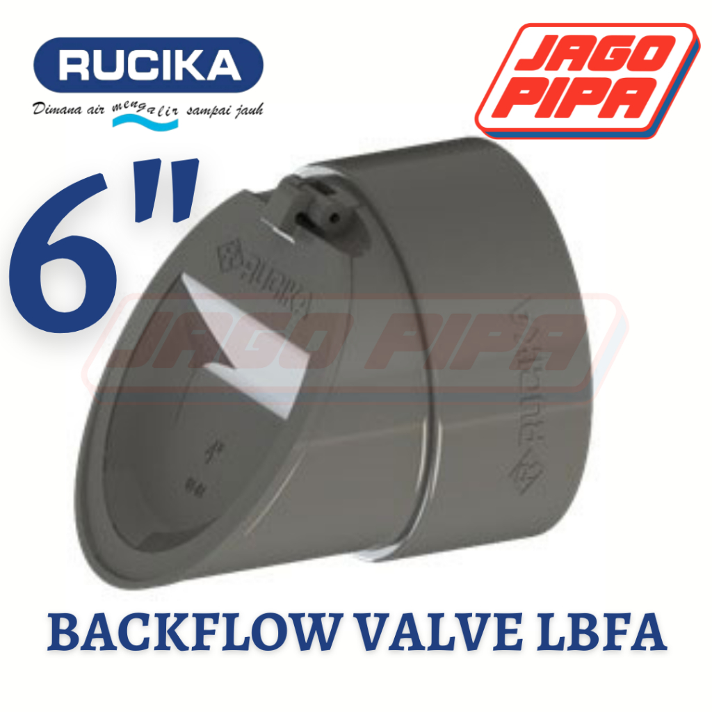 Jual Backflow 6 Inch Rucika / Back Flow Valve PVC / Penutup Saluran Air ...