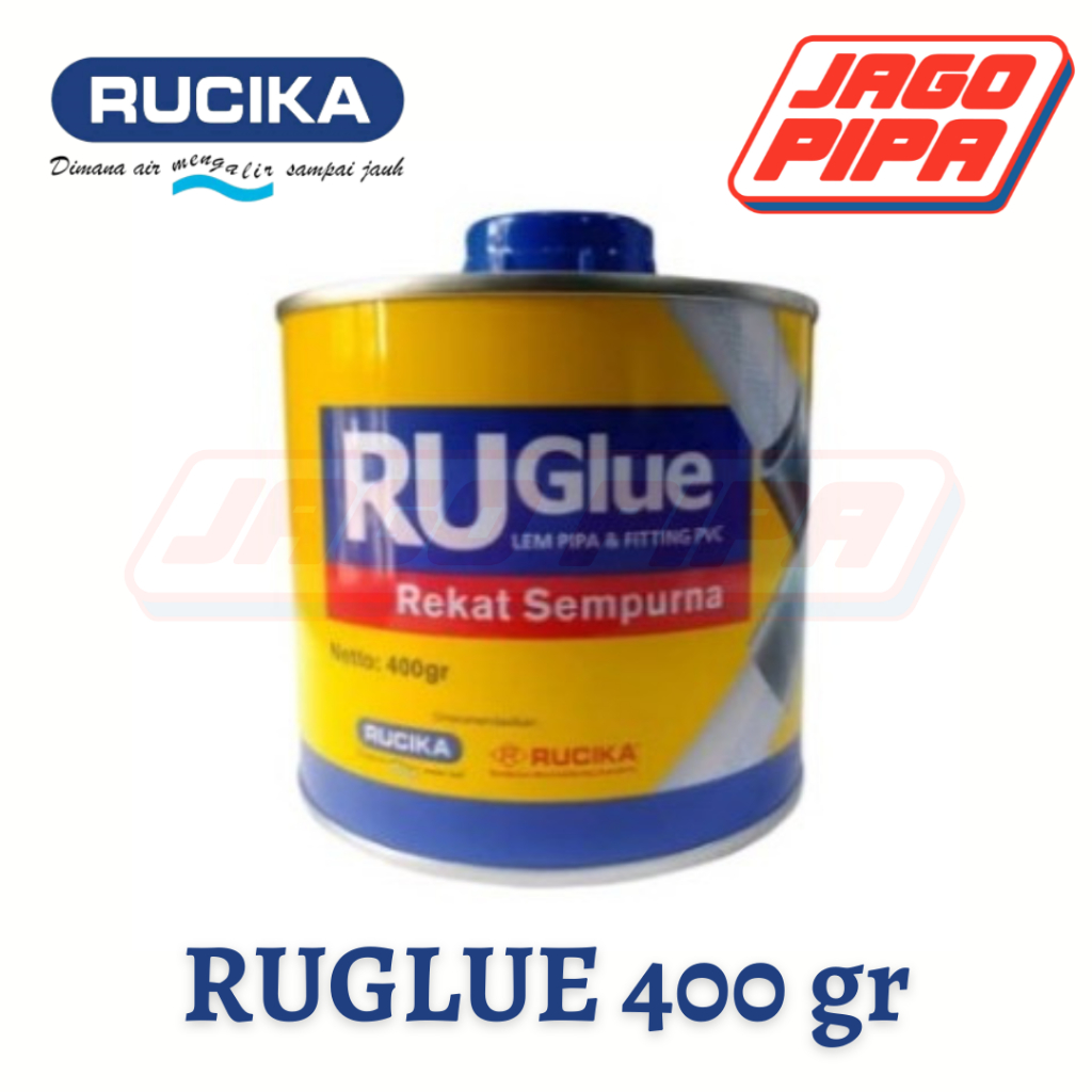 Jual Lem PVC RUGlue Kaleng 400 Gram Rucika 400gr Truglue | Shopee Indonesia