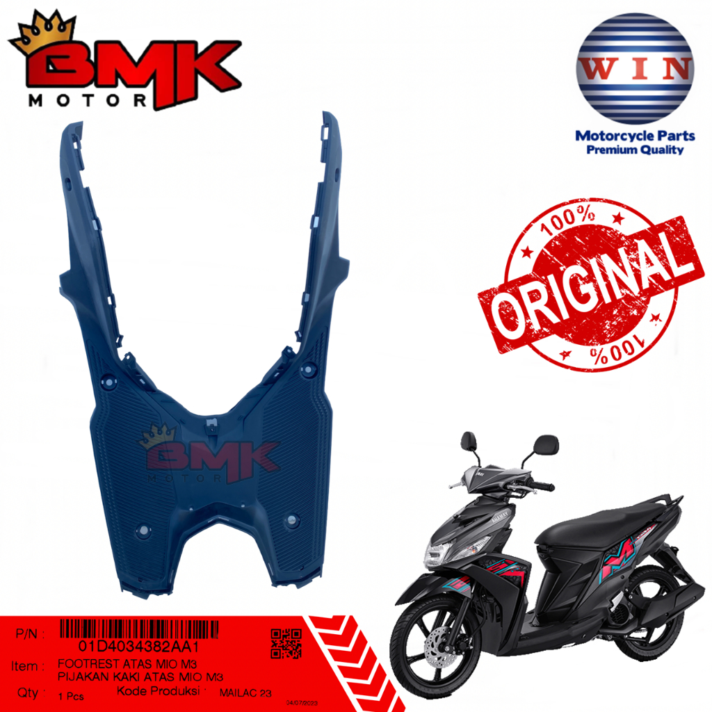 Jual Win Lantai Bordes Dek Kaki Pijakan Kaki Atas Mio M3 Mio Z | Shopee Indonesia