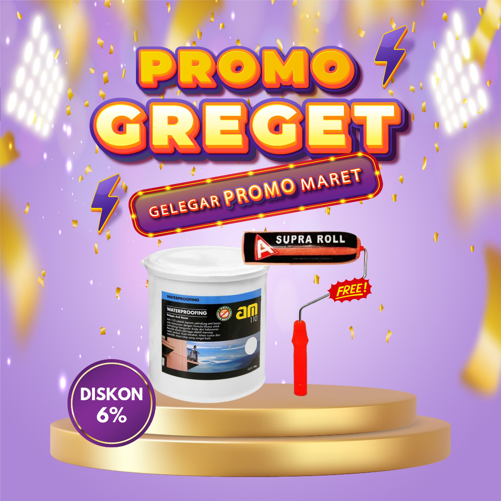 Jual PROMO GREGET (CAT TEMBOK AM 4KG) | Shopee Indonesia