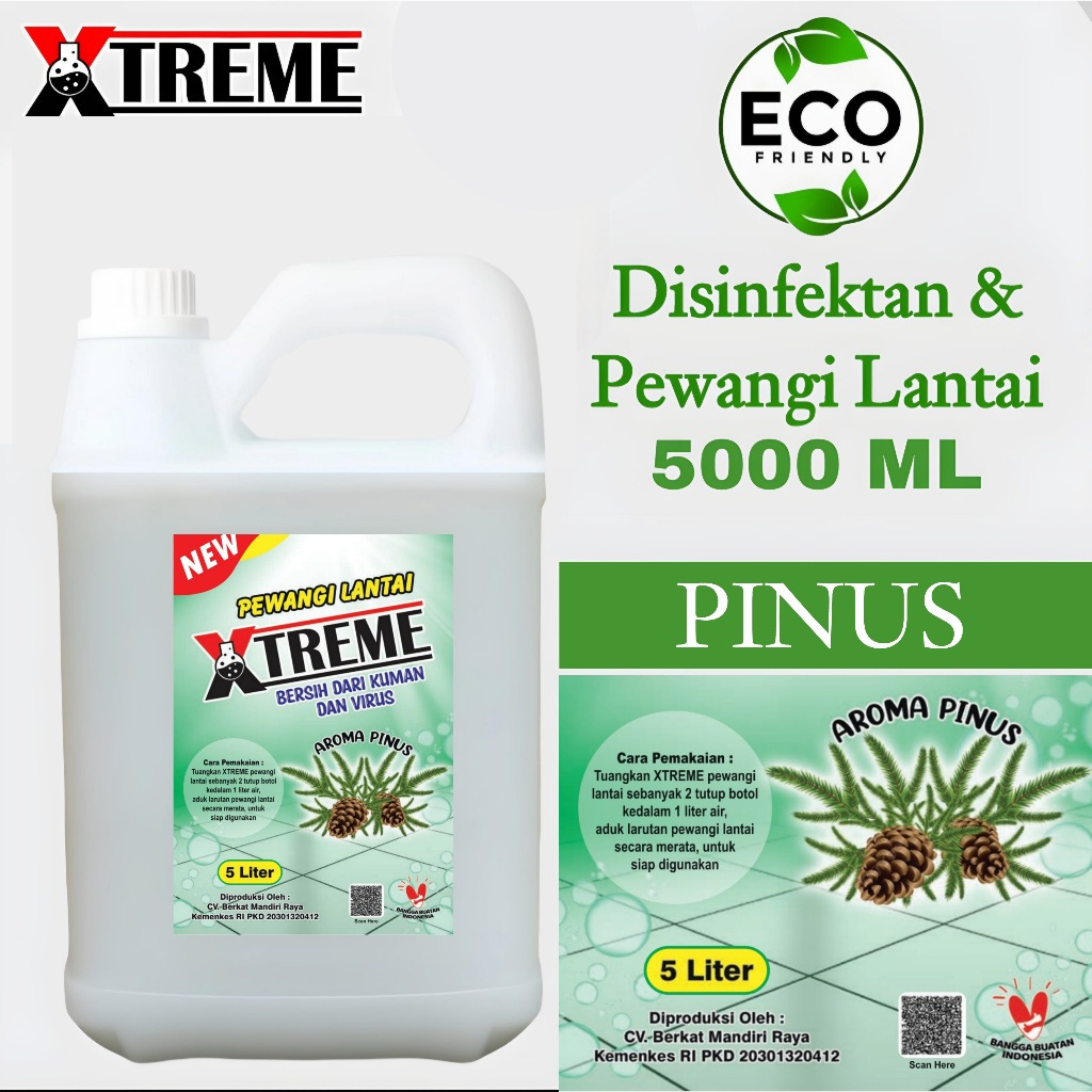 Jual Pewangi Lantai 5 liter Antibakteri Super Wangi Aroma Pinus dan ...