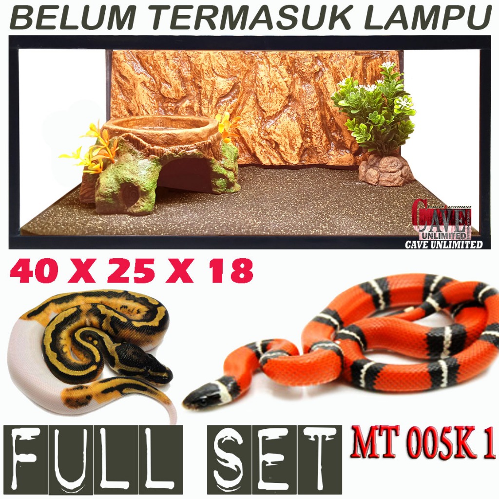 Jual MT005K PAKET KANDANG ULAR TERRARIUM GEX L LOW AKUARIUM ULAR REPTILE SNAKE BALL PYTHON BP ...