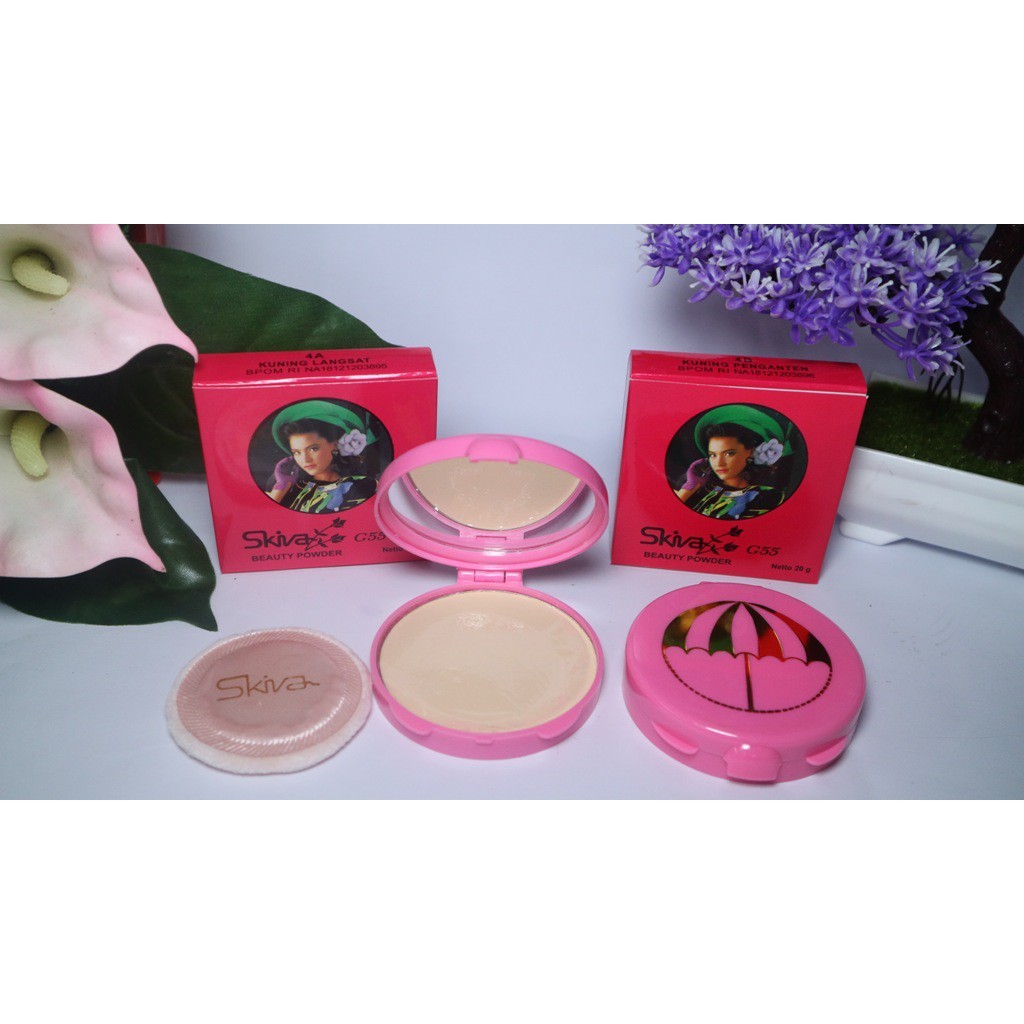 Jual Skiva Beauty Powder G55 | Skiva De luxe Beauty Powder | Shopee ...