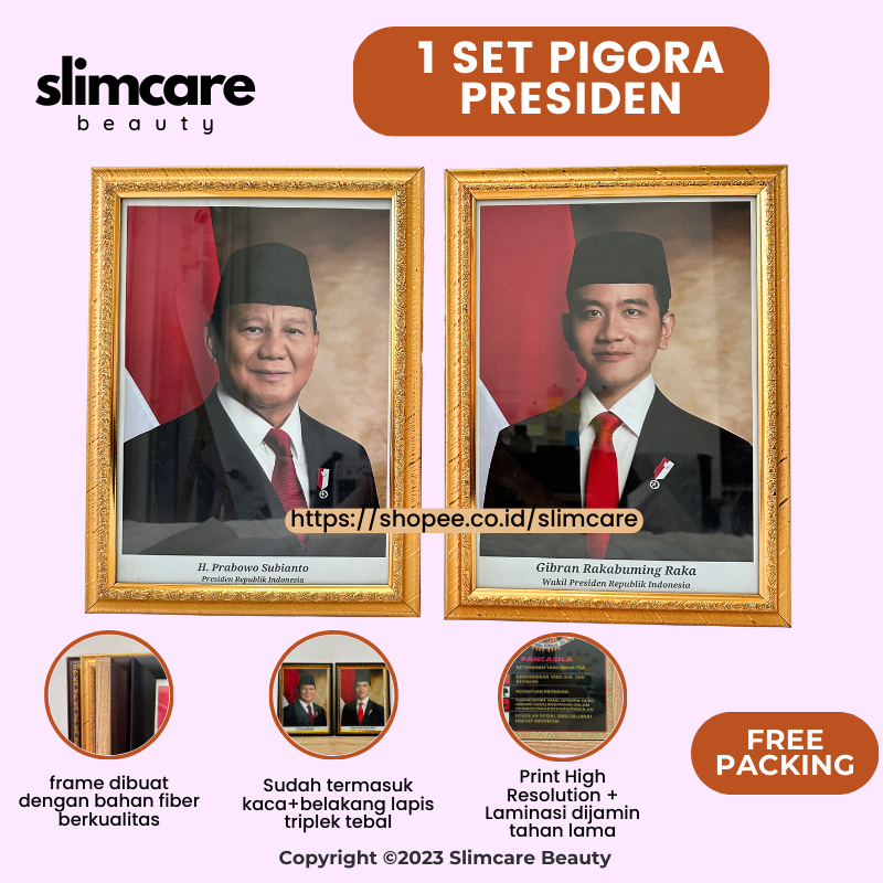 Jual Gambar Foto Poster Cetak Presiden Dan Wakil Prabowo Gibran Patung ...