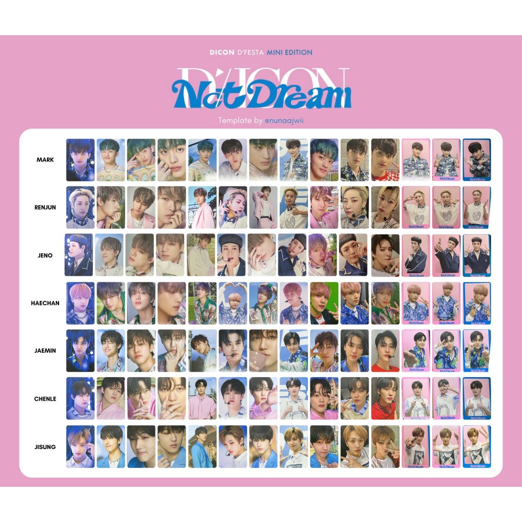 Jual PC OFFICIAL NCT DREAM DICON (Mark Renjun Jeno Haechan Jaemin ...