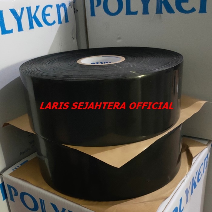 Jual Wrapping Tape Polyken Isolasi Pipa Polyken 6 inch x 100 Feet Hitam ...
