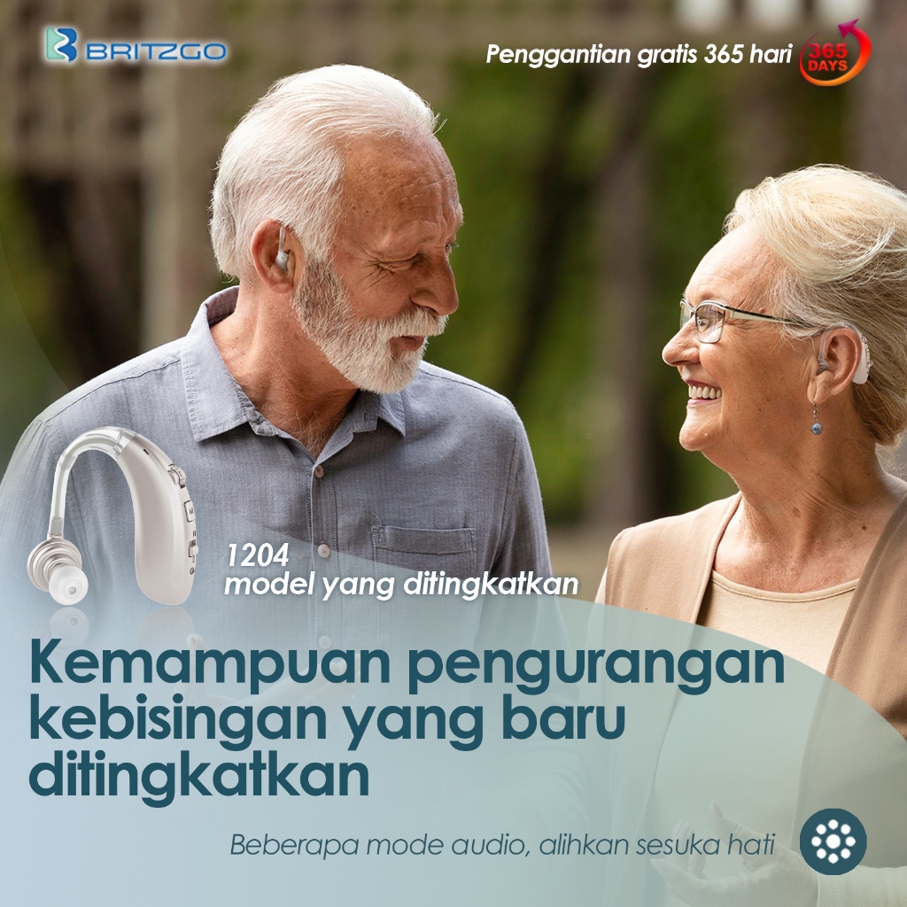 Jual Britzgo Alat Bantu Dengar asli rechargeable digital 1204 Upgrade Alat pendengaran telinga ...