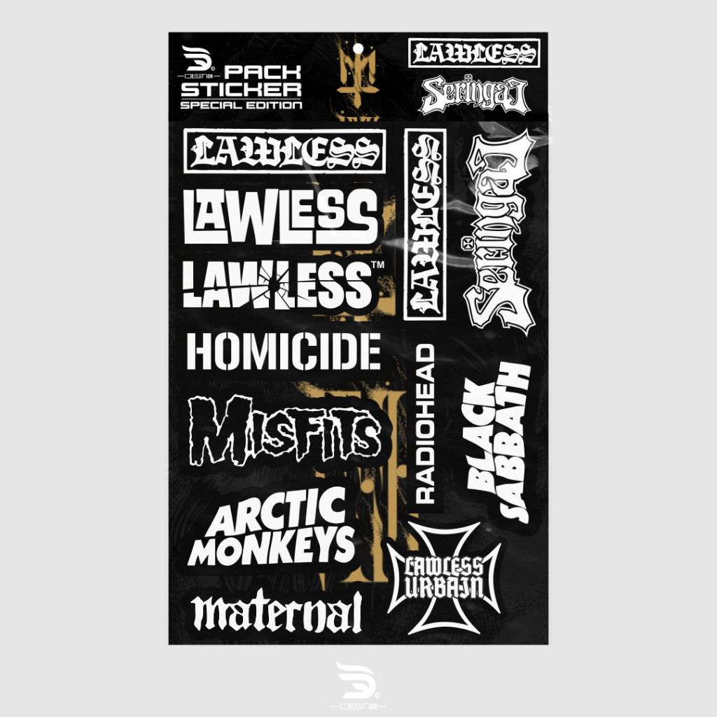 Jual STICKER PACK LAWLESS - STIKER AESTHETIC LAPTOP, AKSESORIS HP, ANTI ...
