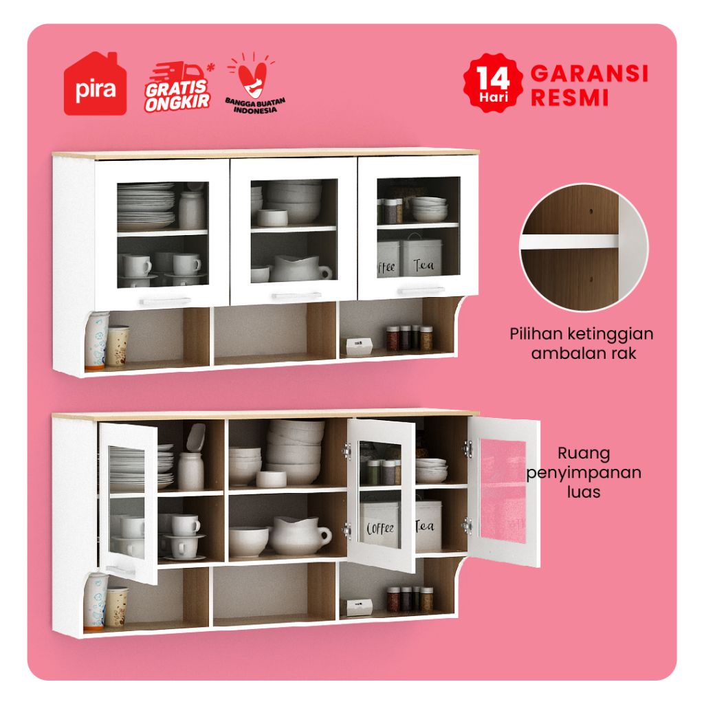 Jual PIRA METROPOLIS OX - ARUNA KC WU120G SRB Rak Gantung Dapur ...