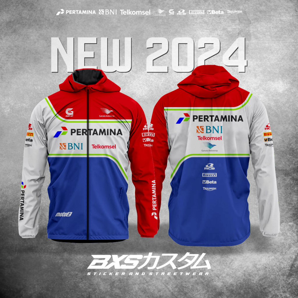 Jual JAKET MOTOR MOTOGP PERT4MINA GAS UP RACING TEAM JAKET SUNMORI ...
