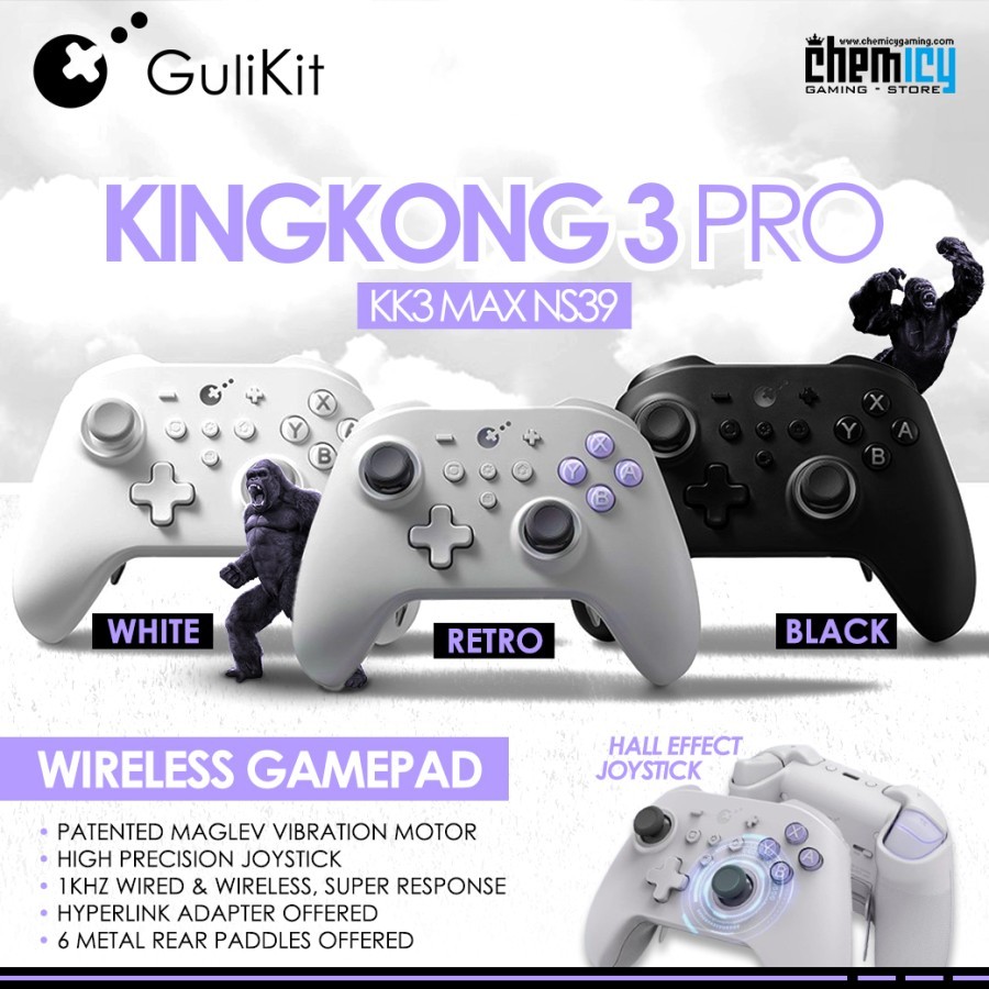 Jual Gulikit Kingkong 3 Pro KK3 MAX NS39 Wireless Gamepad / Joystick ...