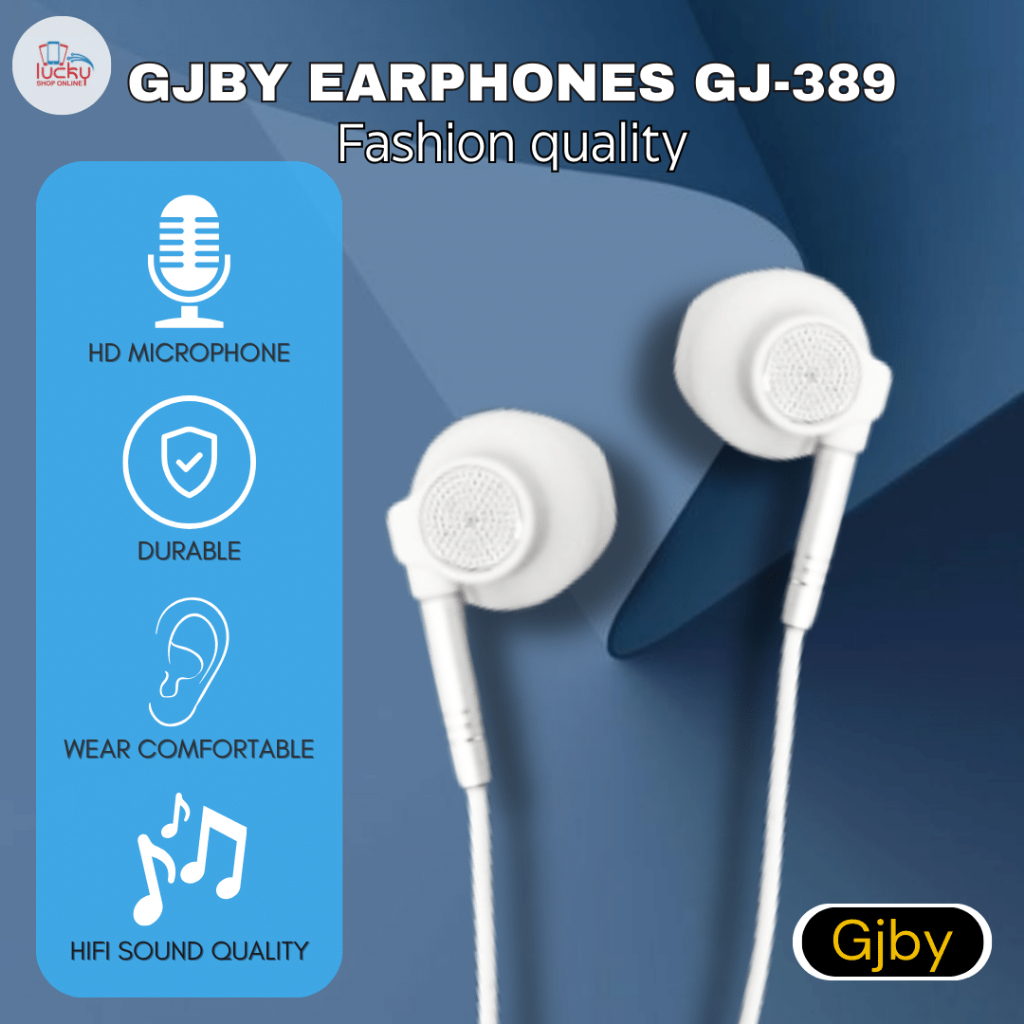 Jual Handsfree Earphone GJBY GJ-389 Bass Stereo Original | Shopee Indonesia