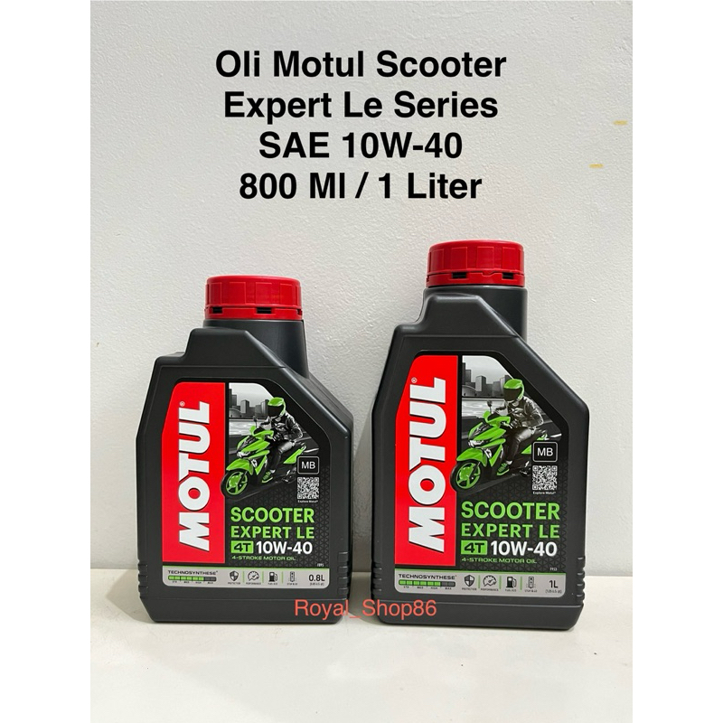 Jual PAKET OLI MOTUL SCOOTER EXPERT LE SAE 10W-40 800 ML - 1 LITER ...