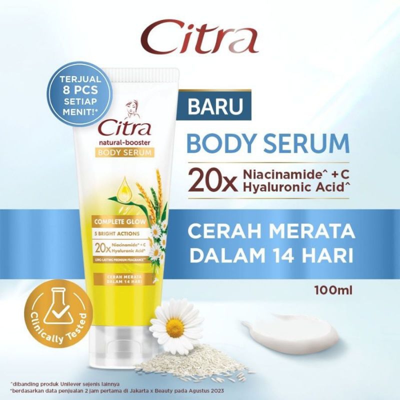 Jual CITRA Natural Booster Body Serum -Complete Glow 5 Bright Actions ...