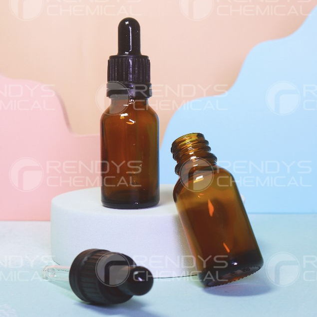 Jual Botol Pipet Kaca Amber Tutup Hitam 15mL / Glass Bottle Pipette 15 mL | Shopee Indonesia