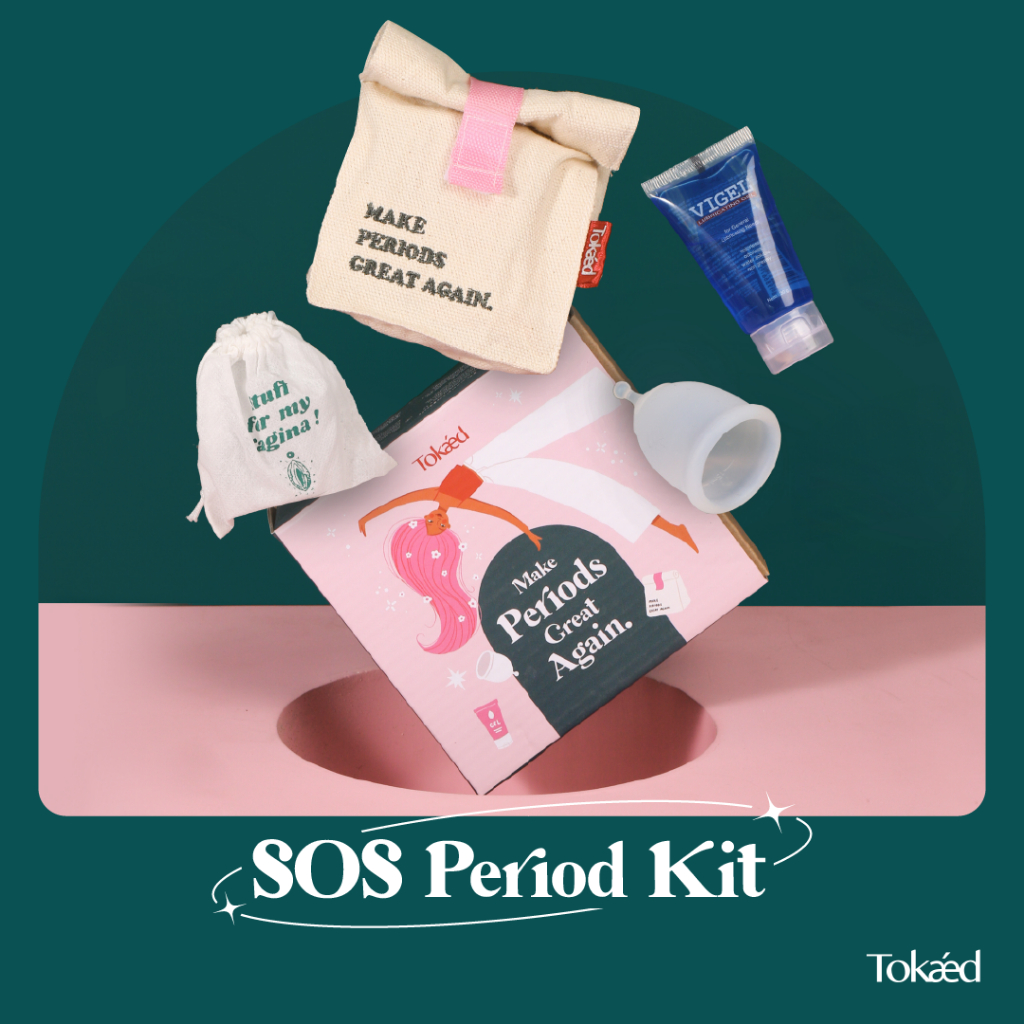 Jual TOKAED Menstrual Cup | SOS Period Kit Period Cup Transparent ...