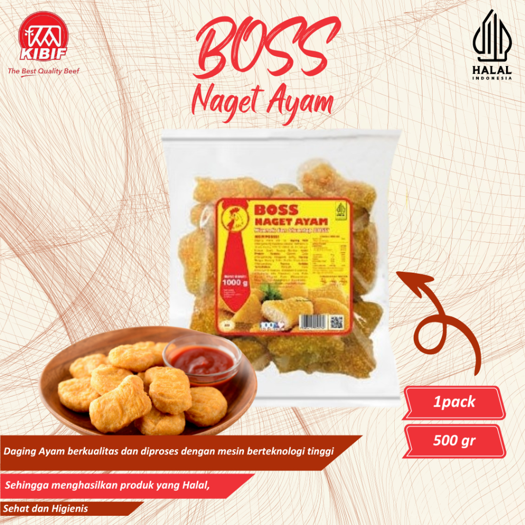 Jual BOSS Nugget Ayam @ 1000 Gr / 1 kg | Shopee Indonesia