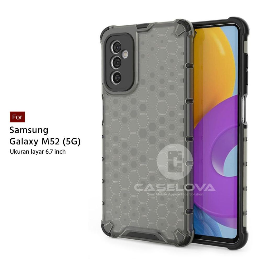 Jual Hard Case Samsung Galaxy M52 5G Honeycomb Armor Shockproof | Shopee Indonesia
