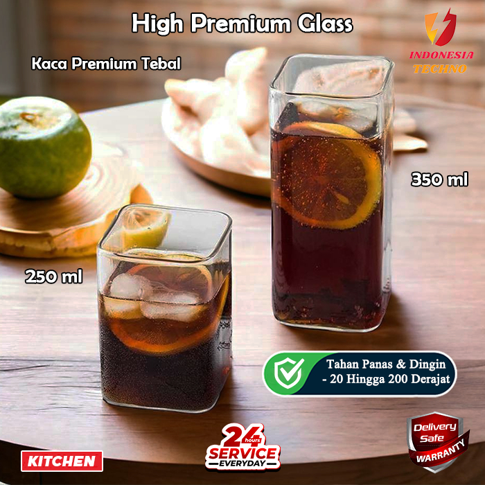 Jual Gelas Cafe 370ml / 250 ml / Gelas Softdrink / Gelas Kopi / Gelas ...