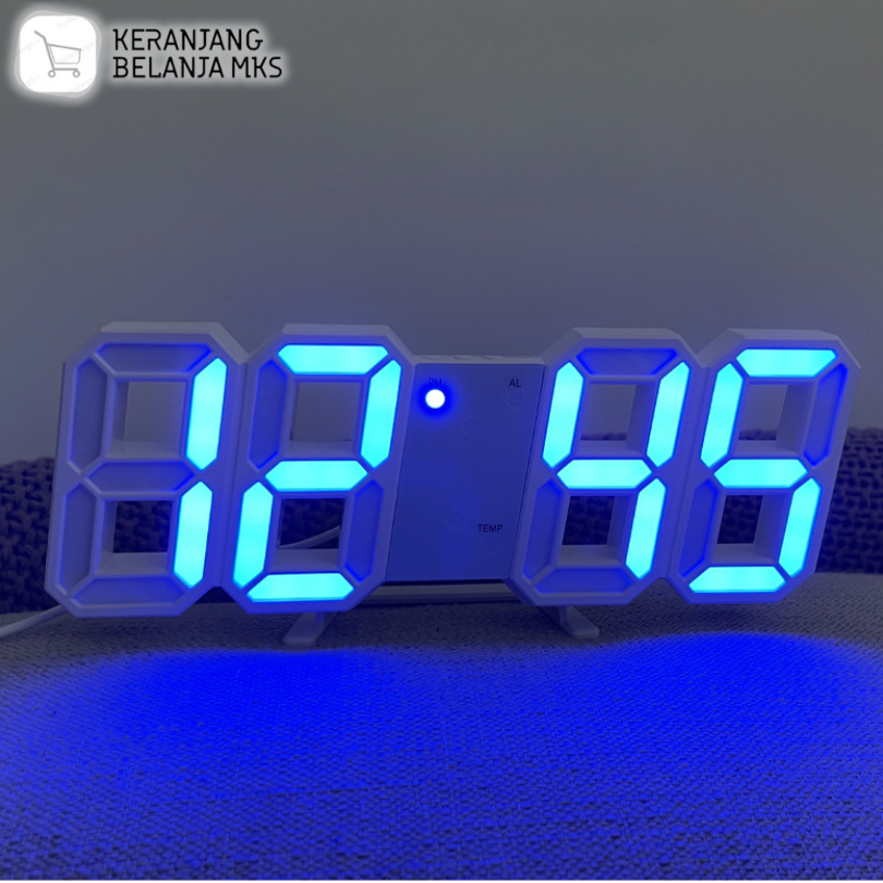 Jual Jam LED Alarm Weker/ Jam Meja LED Digital Clock Aesthetic | Shopee ...