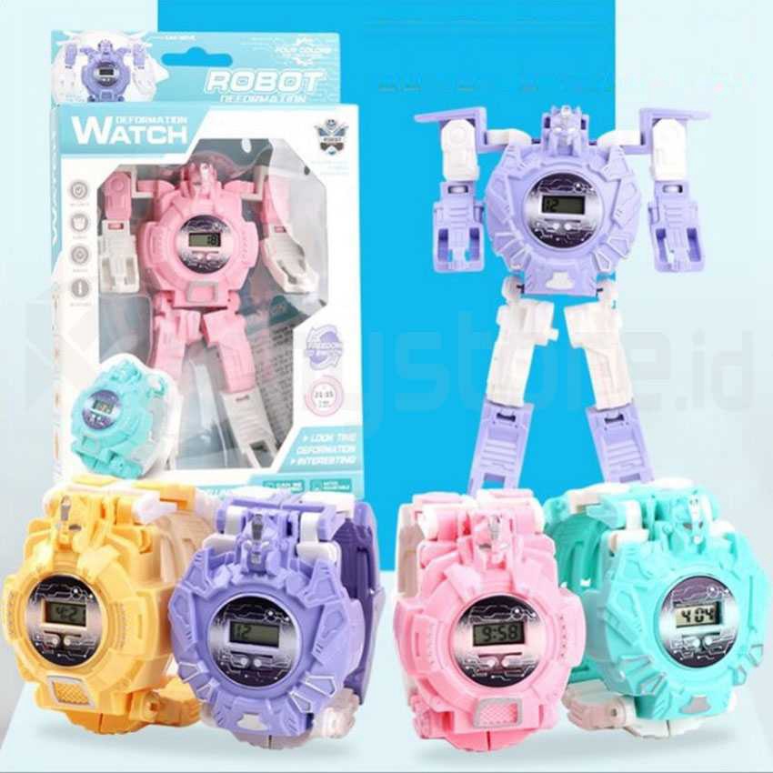 Jual TERBUKTI Jam Tangan Anak Transformers Deformasi Mainan Robot ...