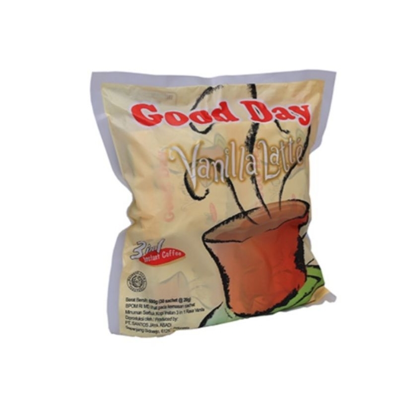 Jual GOOD DAY VANILLA LATTE KOPI BUBUK 3 IN 1 INSTANT RASA VANILLA ...