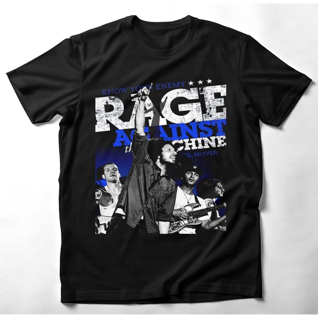 Jual (COD) Kaos T-Shirt Musik Merchandise band RATM RAGE AGAINST THE ...