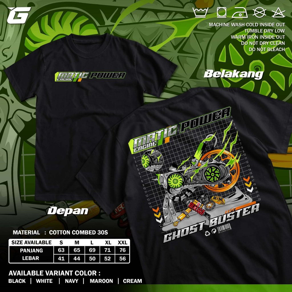 Jual Kaos Racing Matic Gank Baju Distro Motor Metic Power Standar ...