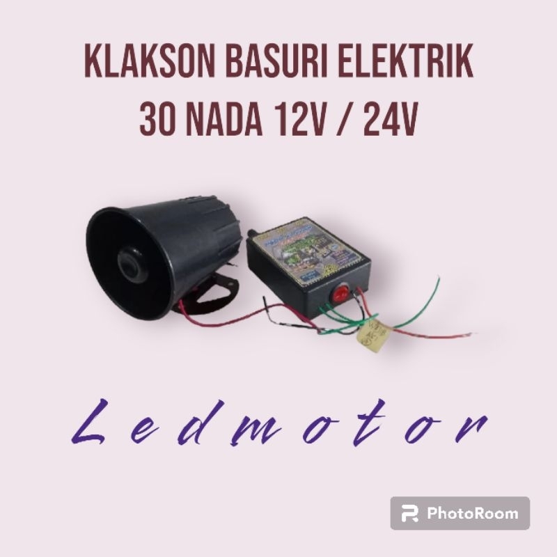 Jual Klakson Telolet Basuri Elektrik Versi Toa 30 Nada 12V / 24V Motor ...