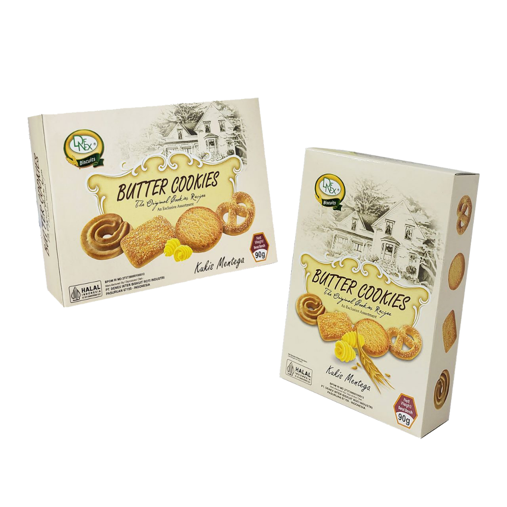 Jual DENEX BUTTER COOKIES KEMASAN BOX 90GR COCOK UNTUK HAJATAN | Shopee ...