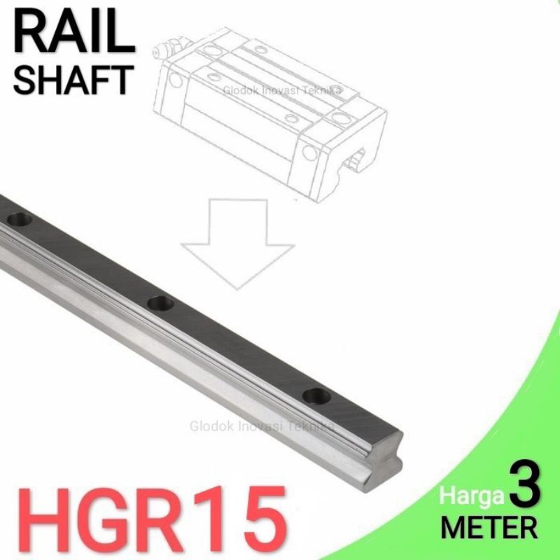 Jual Rail Rel Shaft linear guide HGR15 HGH15 HGR HGH 15 15mm CNC - 3 ...
