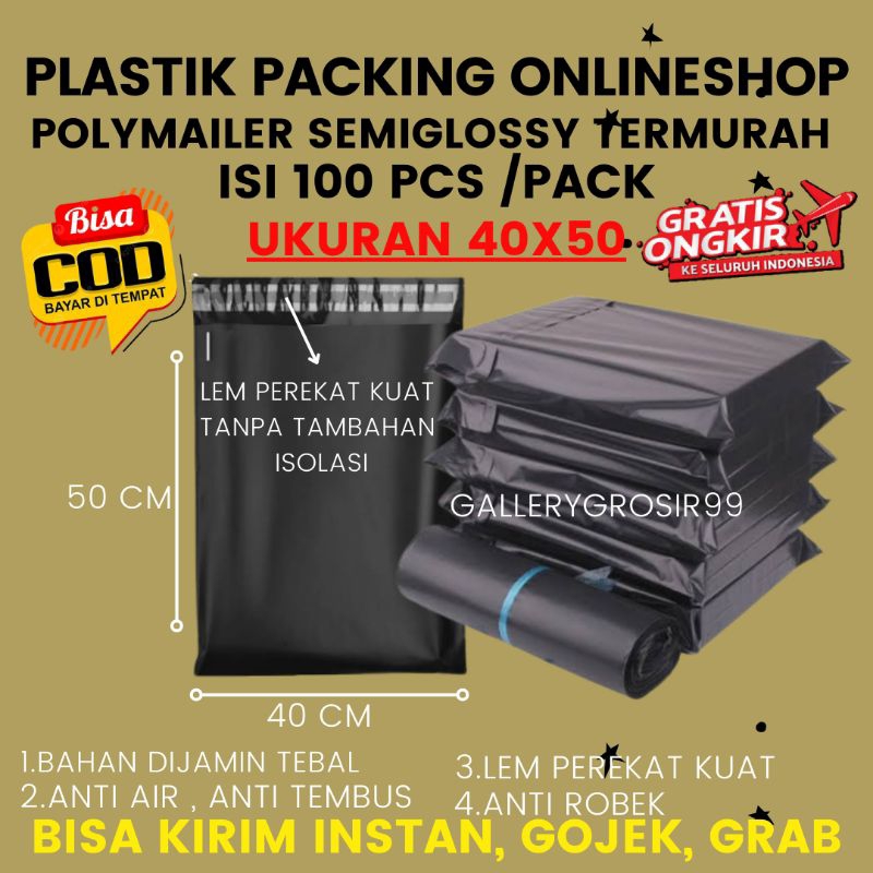 Jual PLASTIK PACKING POLYMAILER ISI 100 PCS/PACK || PREMIUM QUALITY ...