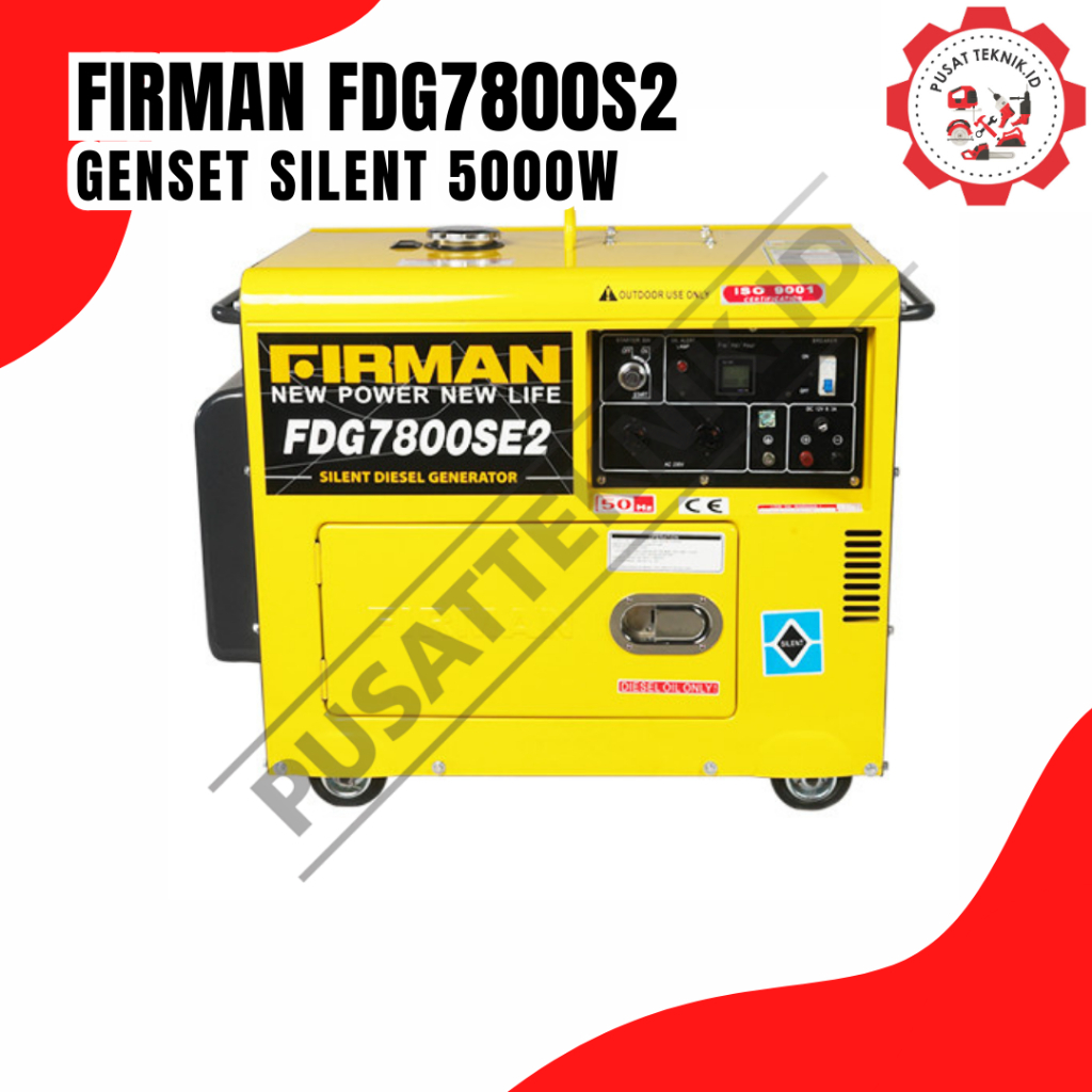 Jual GENSET SILENT FIRMAN FDG 7800 SE2 GENSET SOLAR 5000W FIRMAN ...