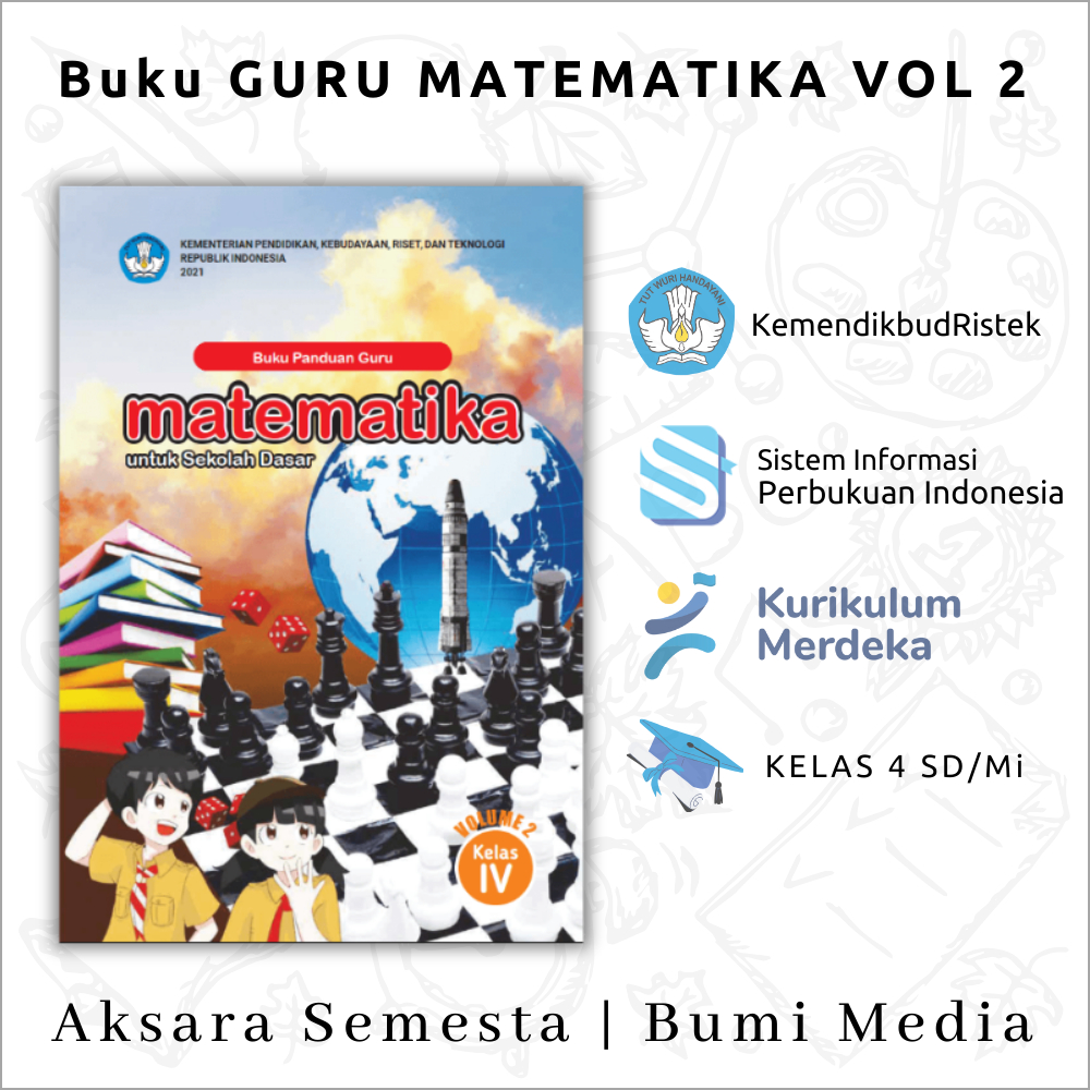 Jual Buku Panduan Guru MATEMATIKA Volume 2 Untuk Sekolah Dasar Kelas 4 IV SD Kemendikbud Ristek ...
