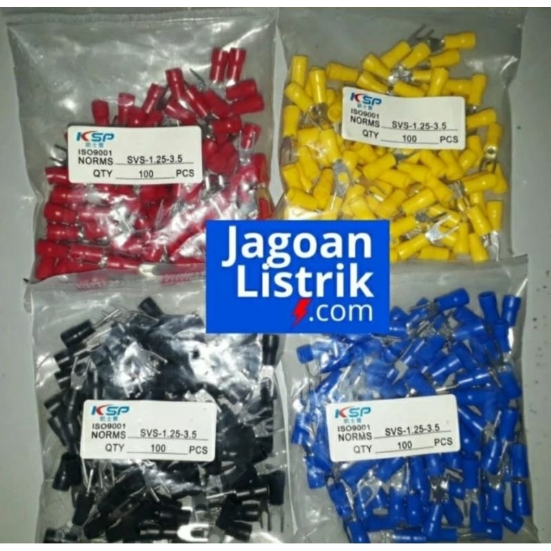 Jual Kabel Skun YF 1.25-3.5 Garpu YF 1.5 - 3 Scoen Cable Fork 1.5mm ...