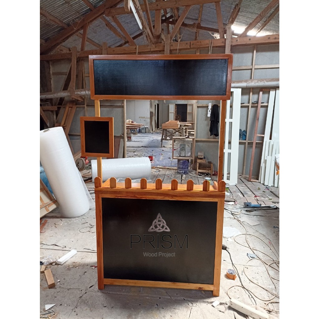 Jual PB-02 Booth portable rombong knockdown bongkar pasang event desk meja | Shopee Indonesia